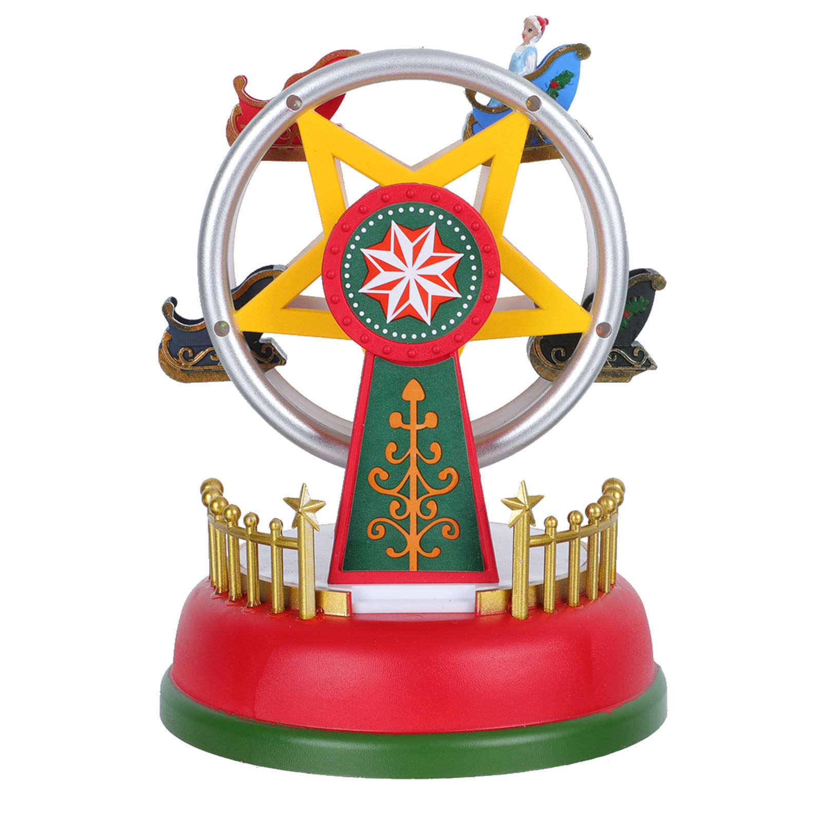 FRCOLOR 8Pack Vintage Ferris Wheel Statue Music Box With Melody Box ...