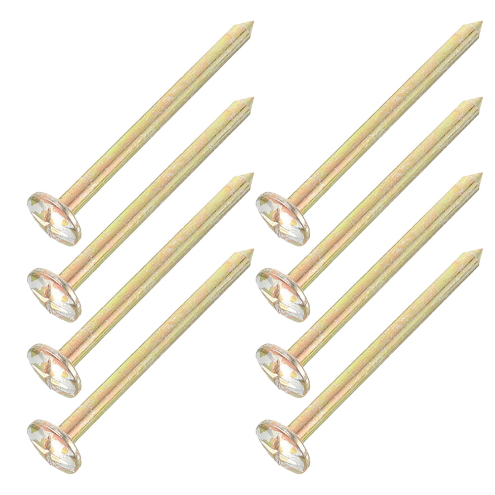 WRISTBIQUE Ground Nails Metal Survey Stakes Golden Stainless Steel 8Pcs ...