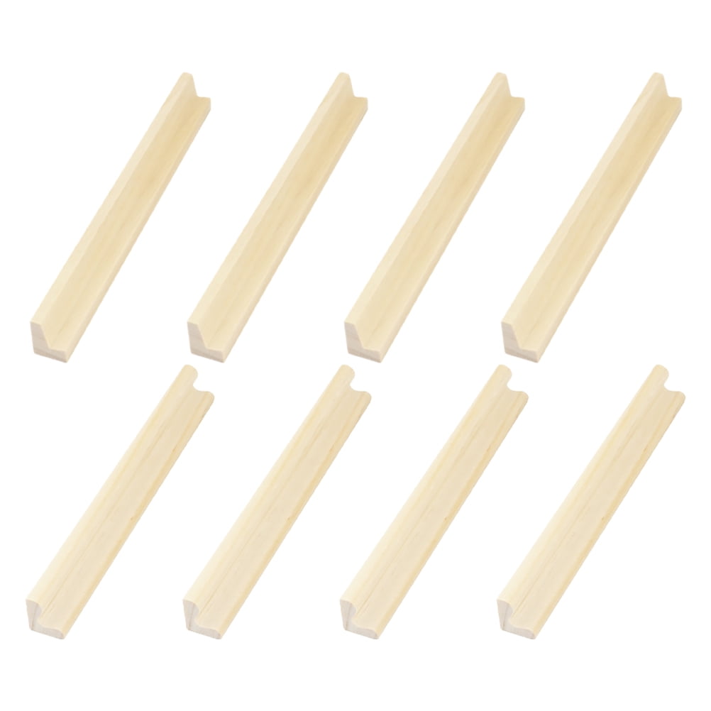 FRCOLOR 8Pcs Wooden Domino Displaying Stand Domino Holder Trays Multi ...