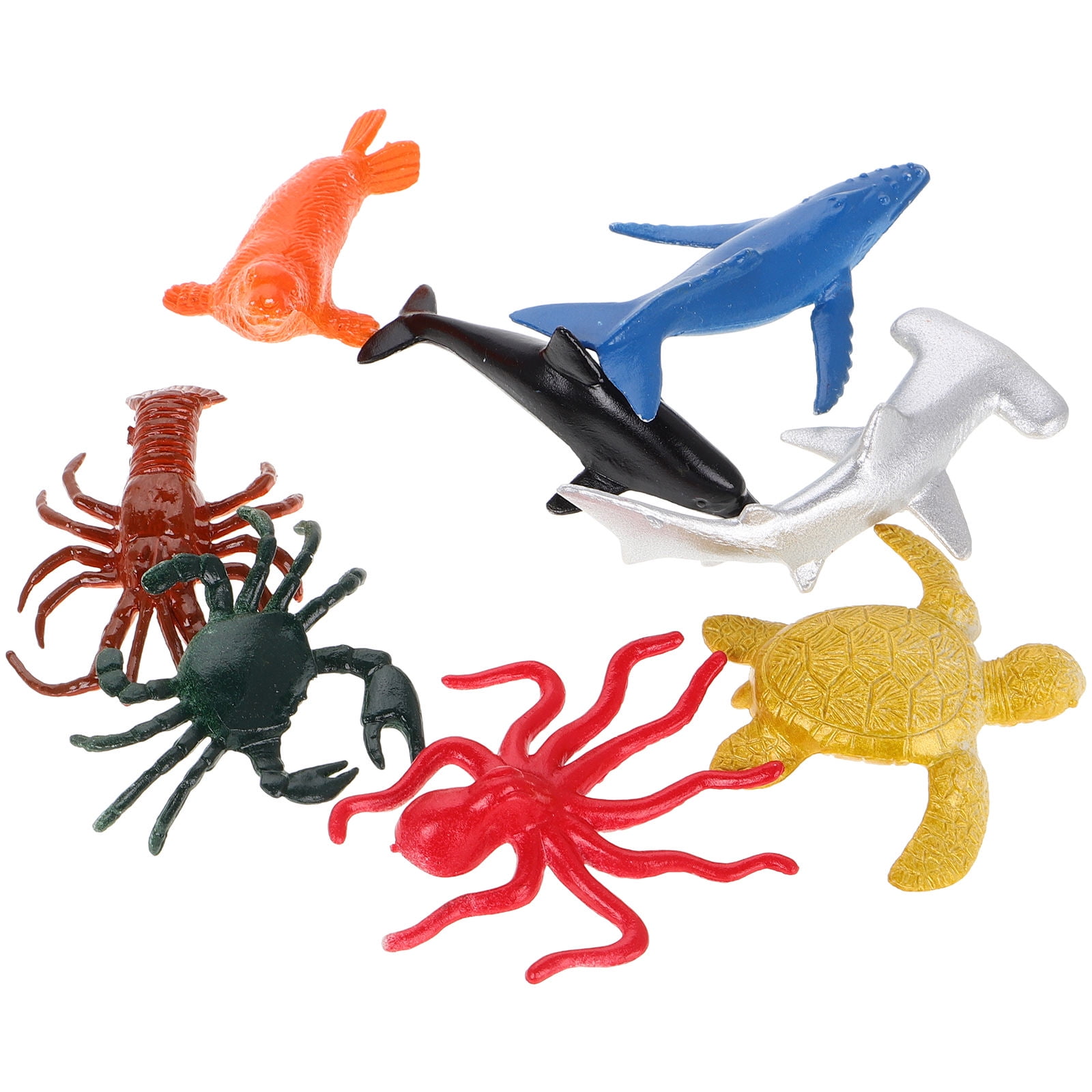 FRCOLOR 8pcs Animal Craft Kits Ocean Animal Figurines Marine Animals ...