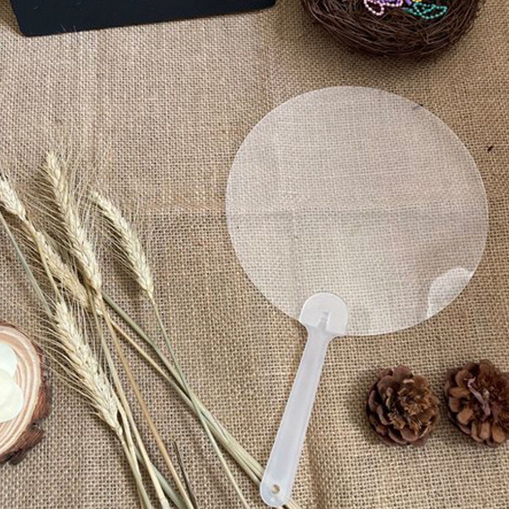 FRCOLOR 8pcs Church Fans Handheld Set Sublimation Fans Blank Double ...