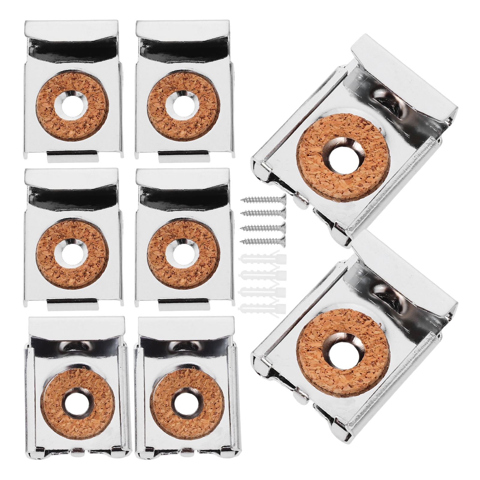 FRCOLOR 8pcs Frameless Mirror Accessory Wall Mounted Mirror Holding ...