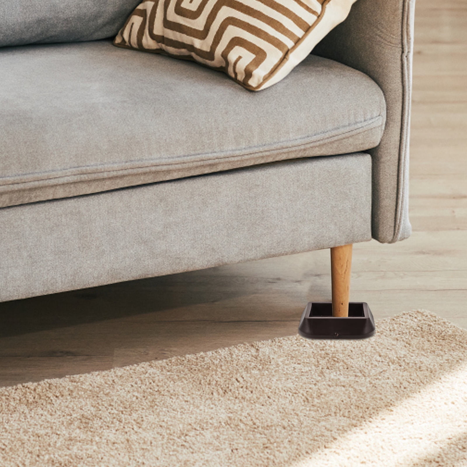 FRCOLOR 8pcs Furniture Wheel Stopper for Hardwood Floors Silicone Non ...