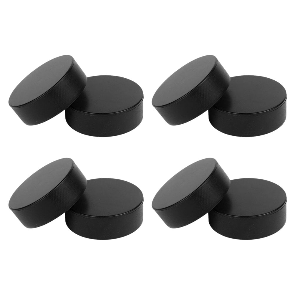 8pcs Durable Black Foam Ice Hockey Pucks Set for Street and Ice ...