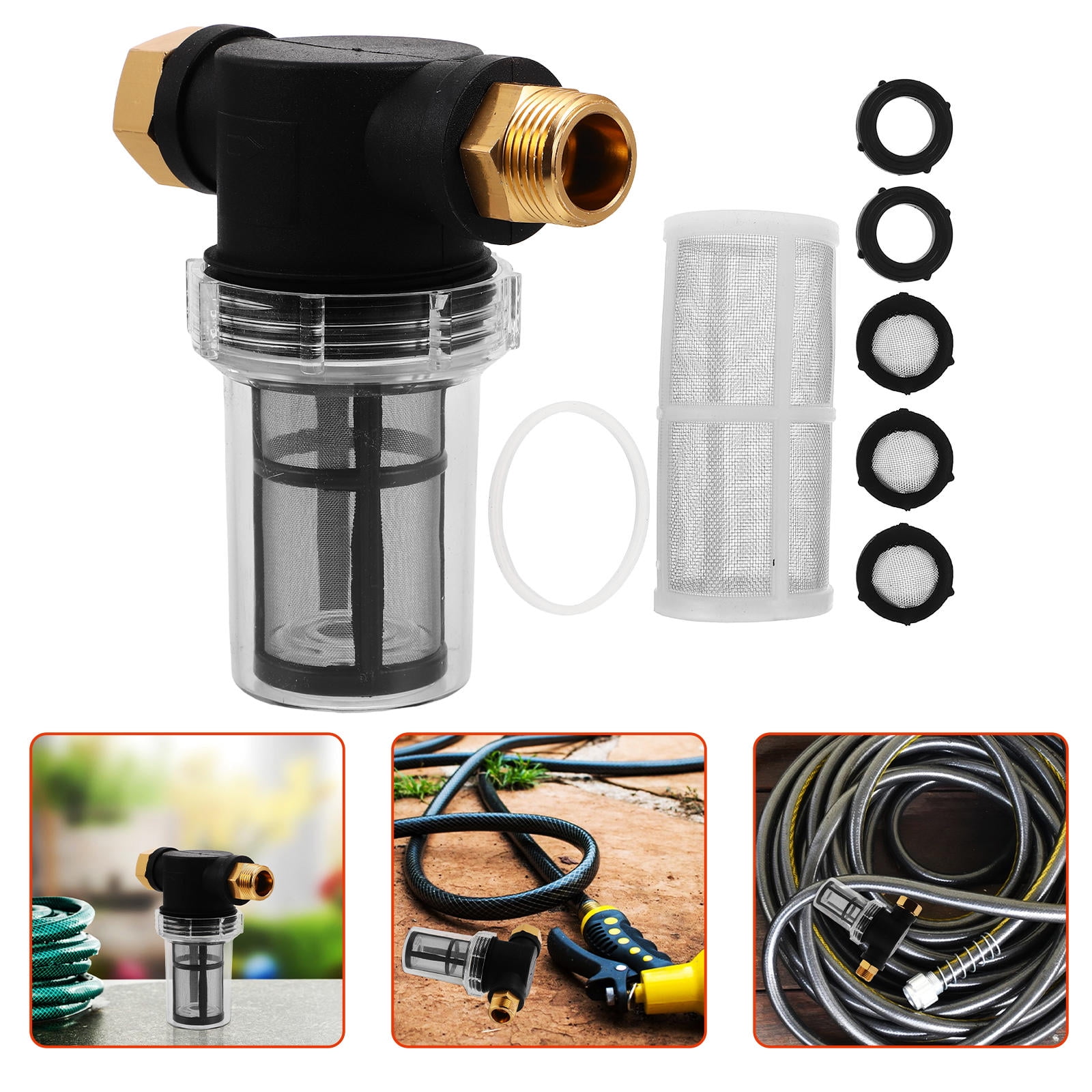 FRCOLOR 8pcs Hose Filter for Garden and Car Wash Quick Connect Portable ...