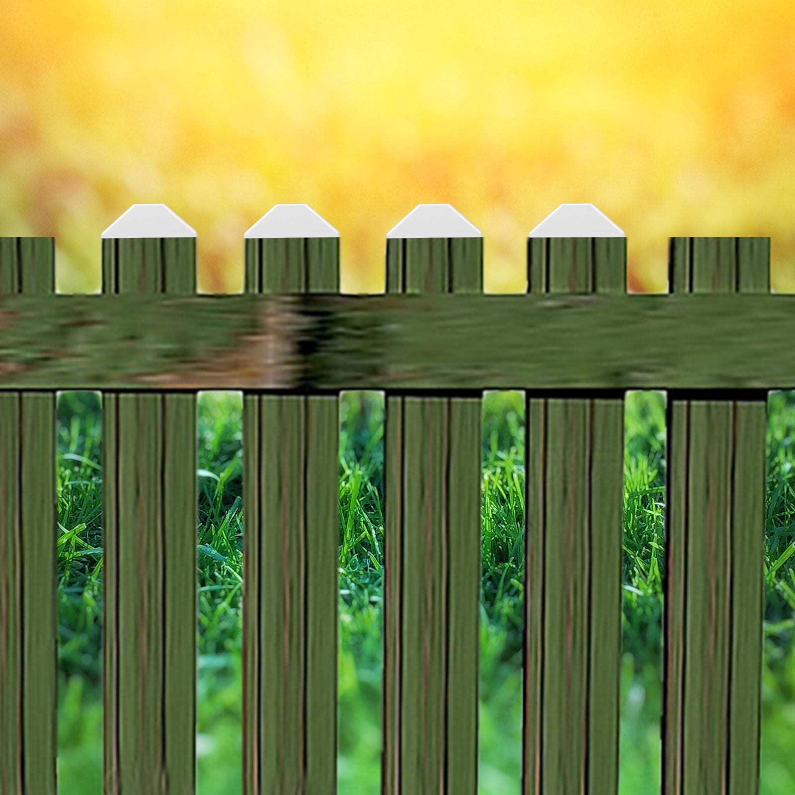 FRCOLOR 8pcs Pvc Fence Post Cap Outdoor Fence Parts Pvc Fence Caps Pvc ...