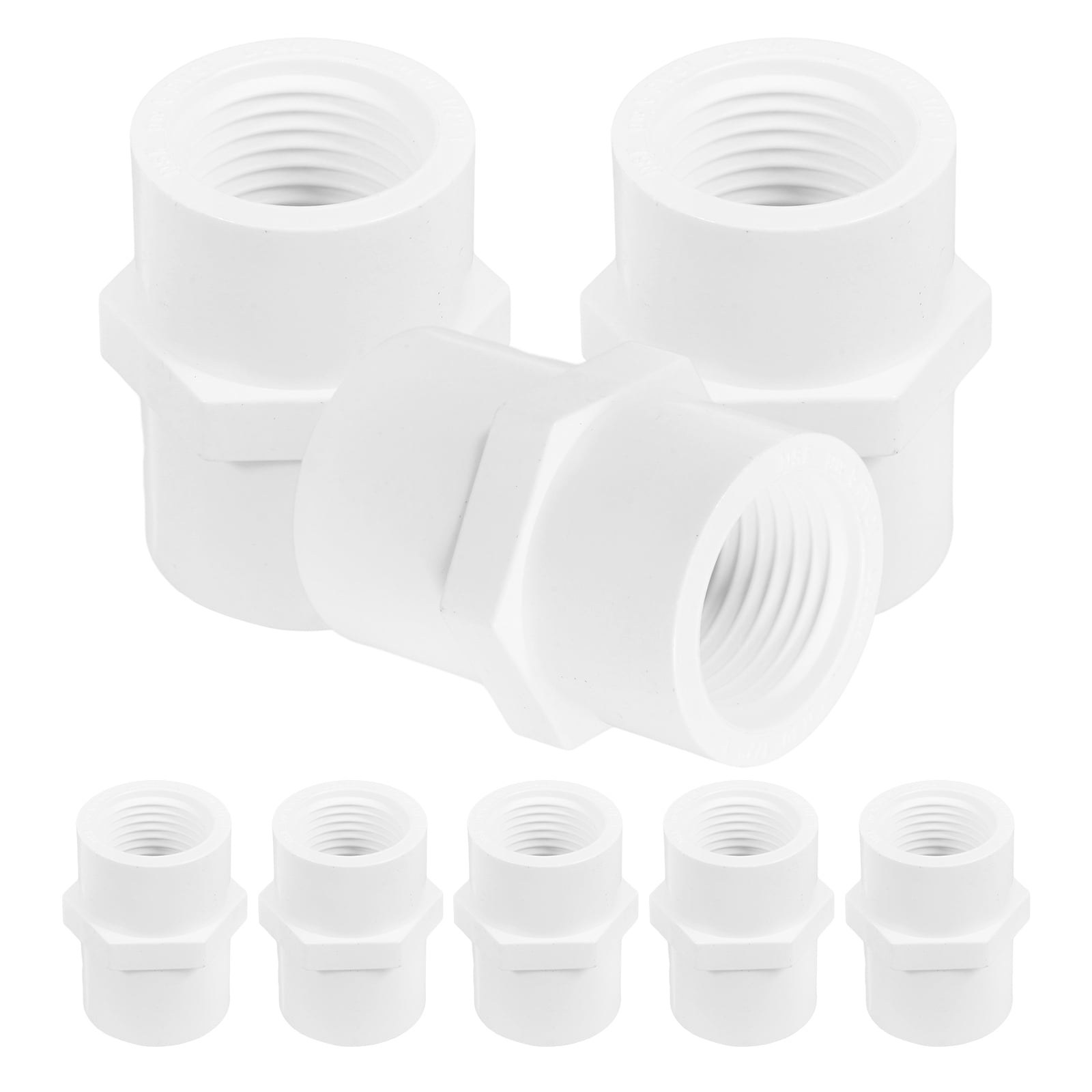 FRCOLOR 8pcs Pvc Fittings Pvc Adapter Coupling Pvc Pipe Fittings Pvc ...