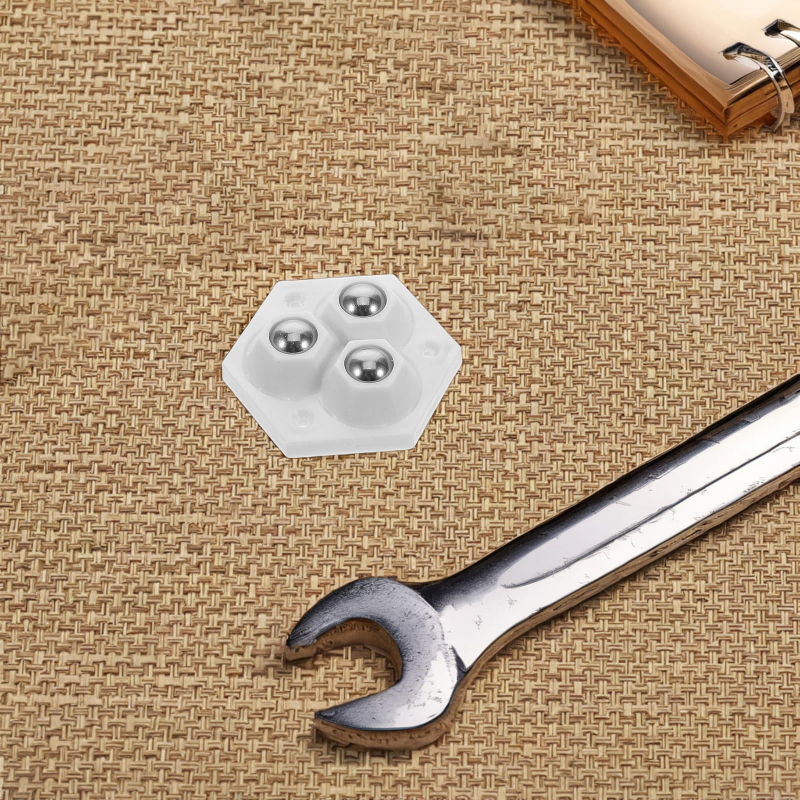 FRCOLOR 8pcs Self Adhesive Mini Caster Wheel Swivel Sticky Wheels For ...