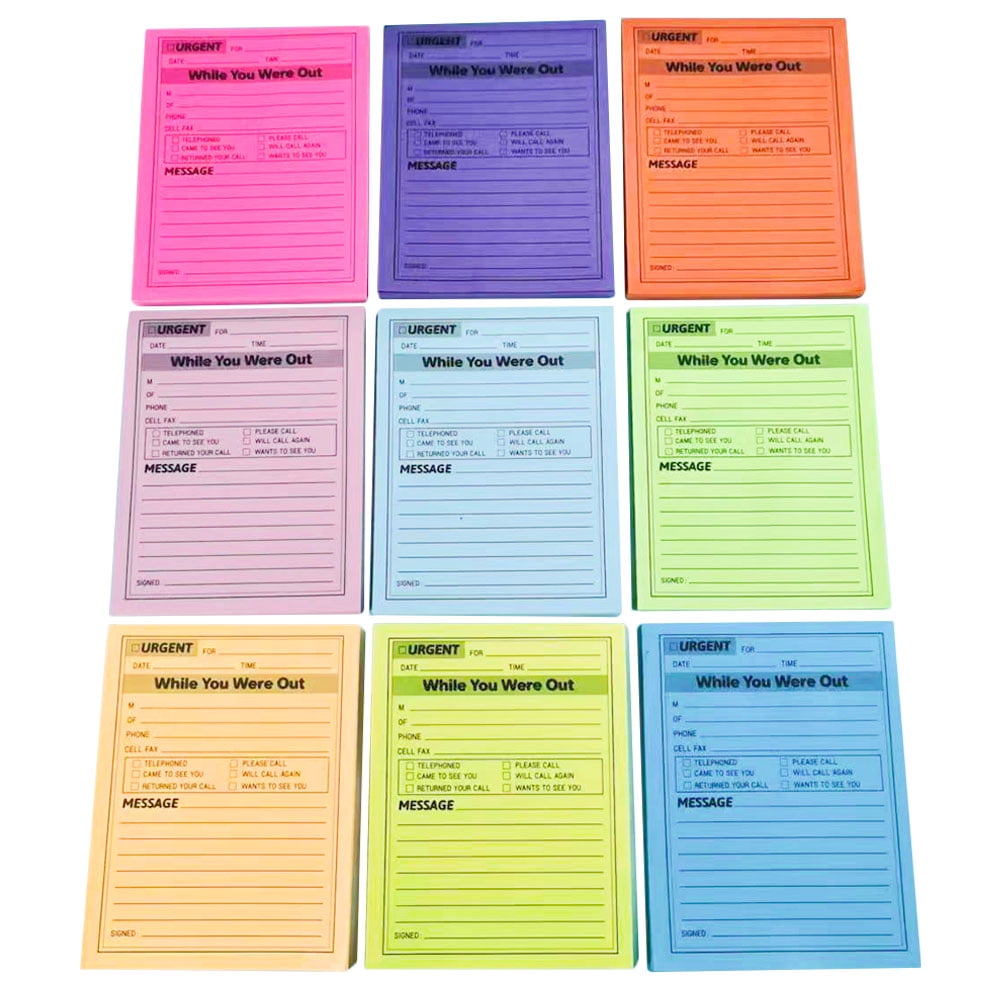 FRCOLOR 9 Books Compact Note Stickers Memo Notepad Sticky Tabs Work ...