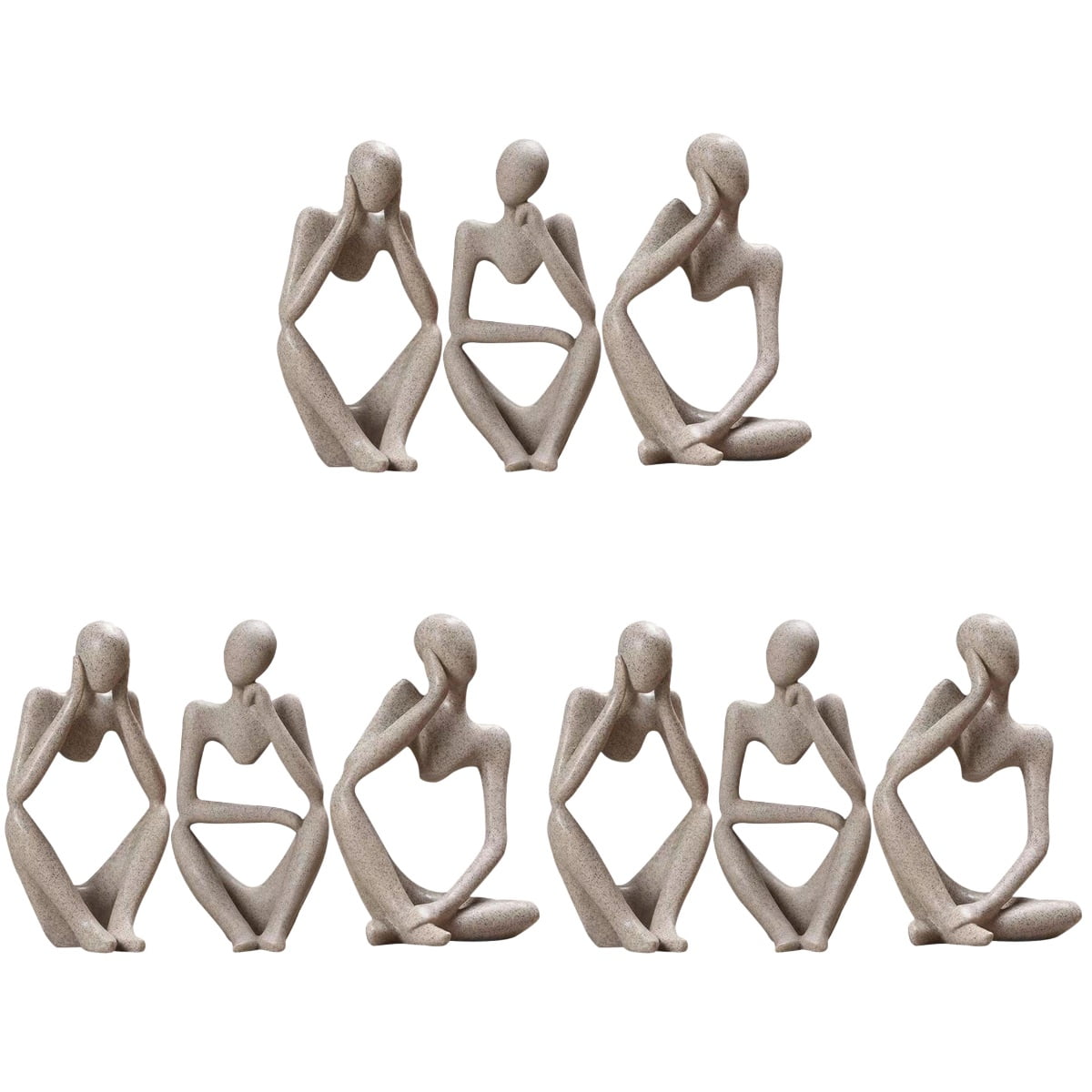 FRCOLOR 9 pcs Thinker Statue Abstract Decor Office Desk Decor Modern ...