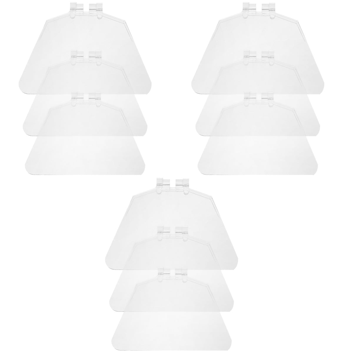 FRCOLOR 9 pcs Transparent Eye Shield Bench Eye Guards Plastic Bench Eye ...