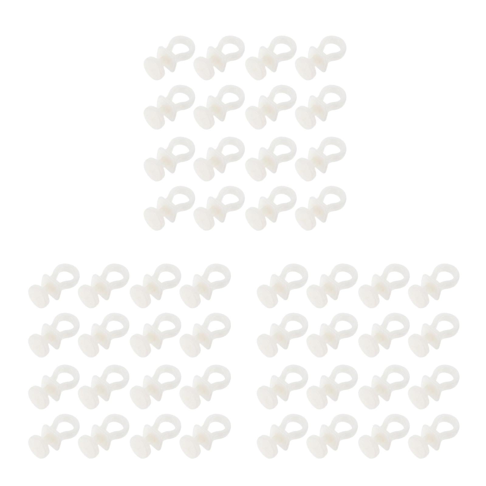 FRCOLOR 90 pcs Beige Plastic Curtain Track Rollers Quiet Sliding ...