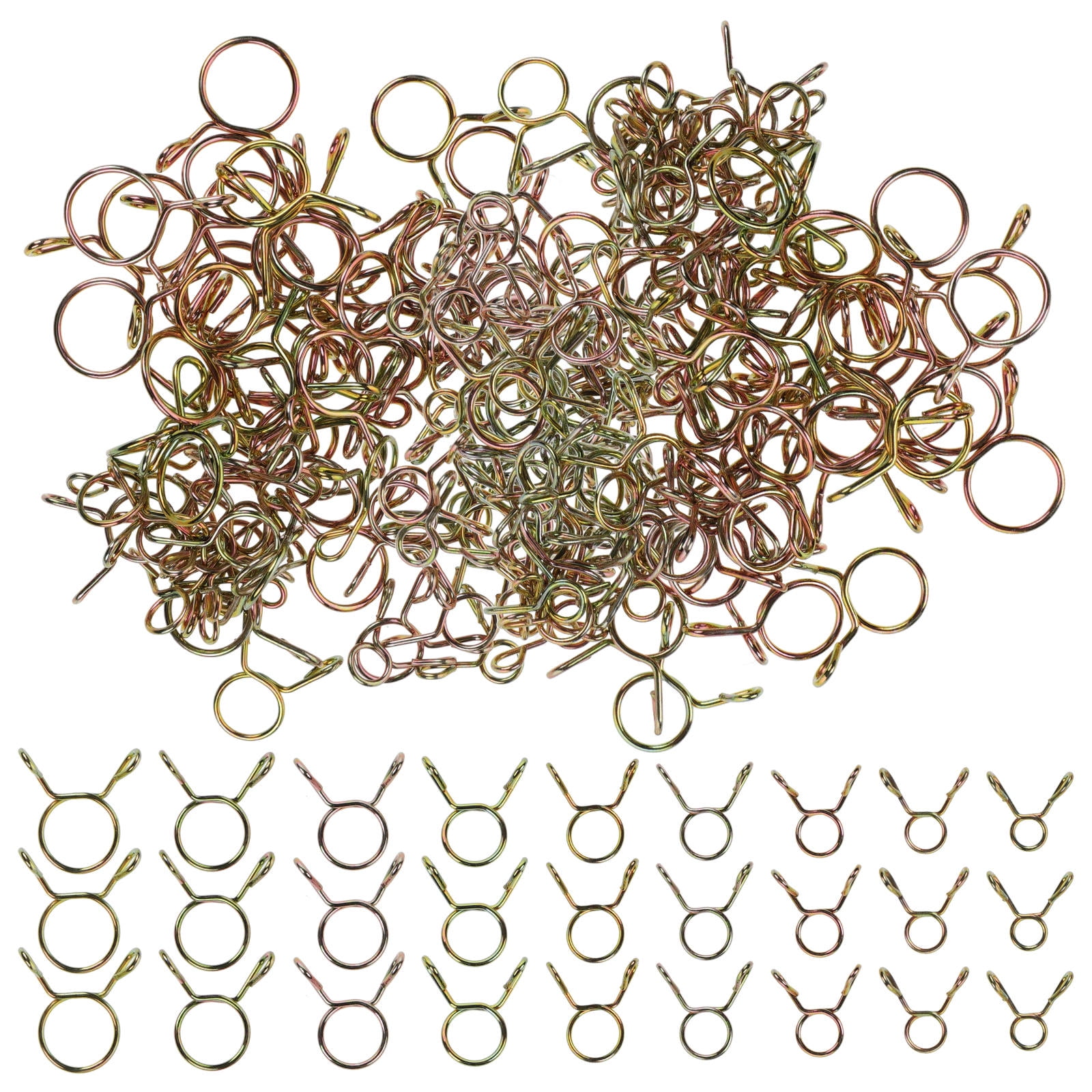 FRCOLOR 90pcs Car Hose Hoops Vehicle Oil Hose Clamp Line Clamps ...