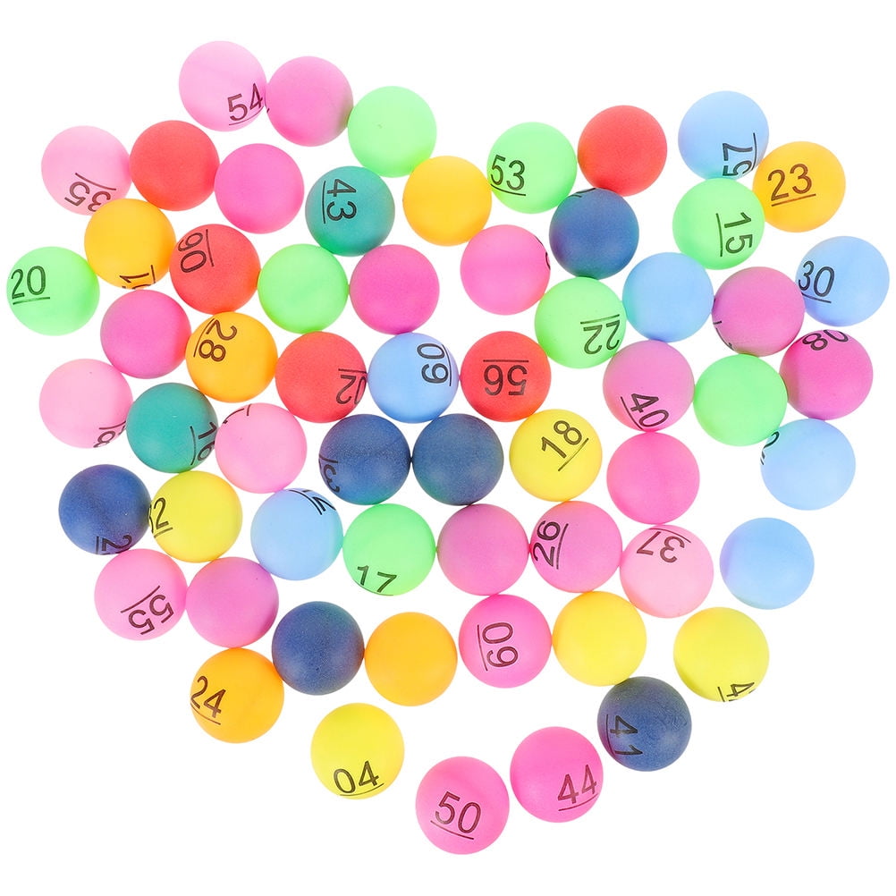 FRCOLOR 90pcs Mini Plastic Number Balls 1-90 Colorful Draw Balls ...