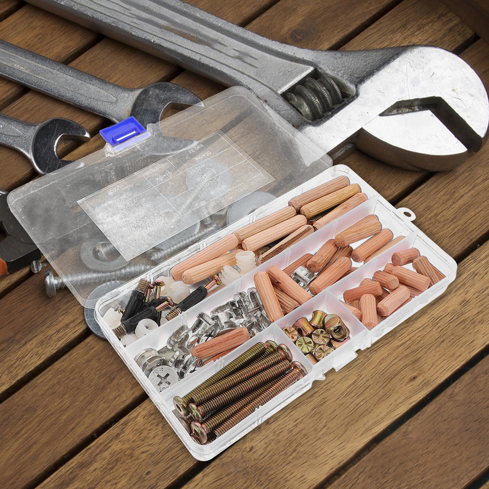 FRCOLOR 95 Pcs Crib Parts Hardware Replacement Kit Hexagonal Socket Cap ...