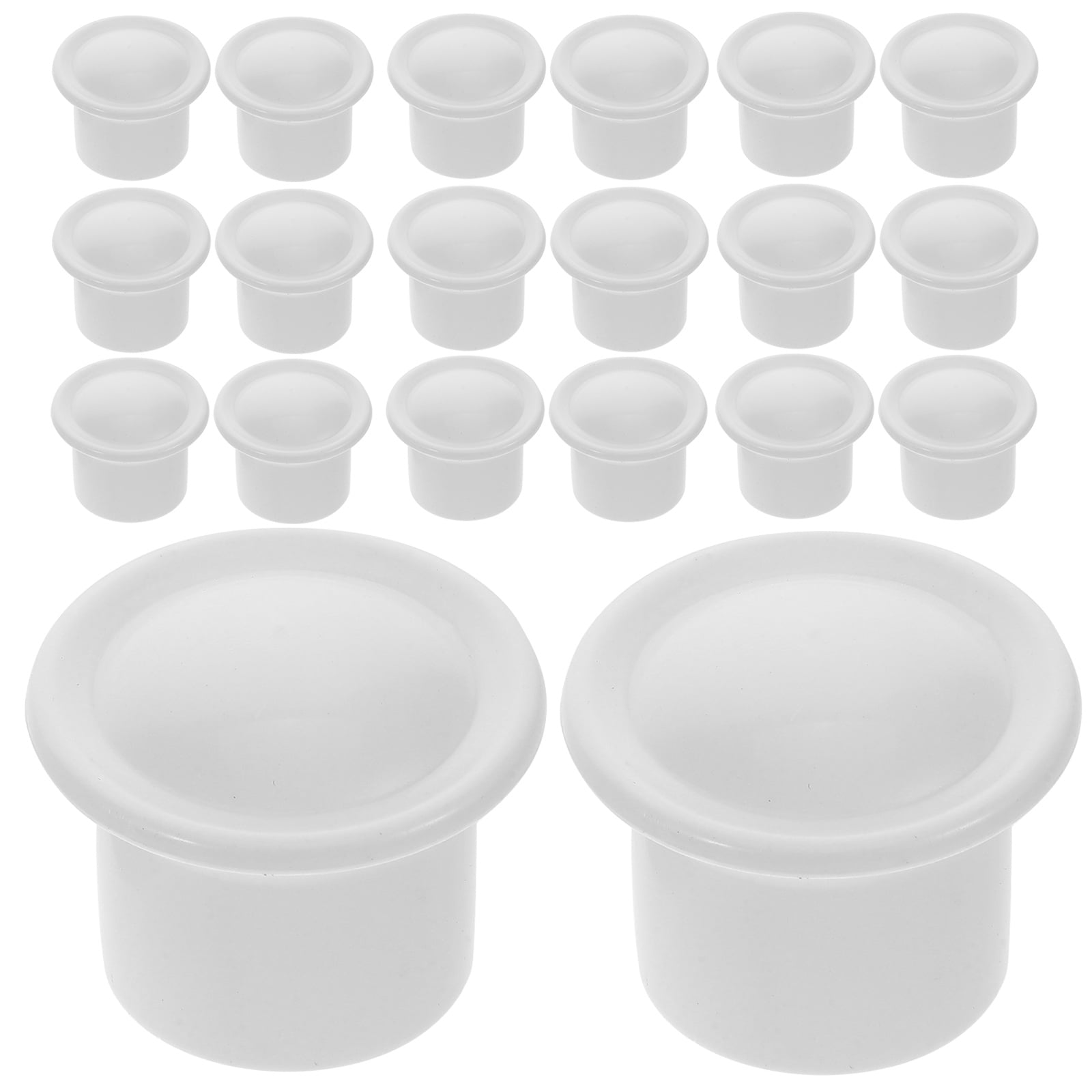 FRCOLOR 95 Pcs Curtain Rod Finials Plastic Window Treatment Finials ...