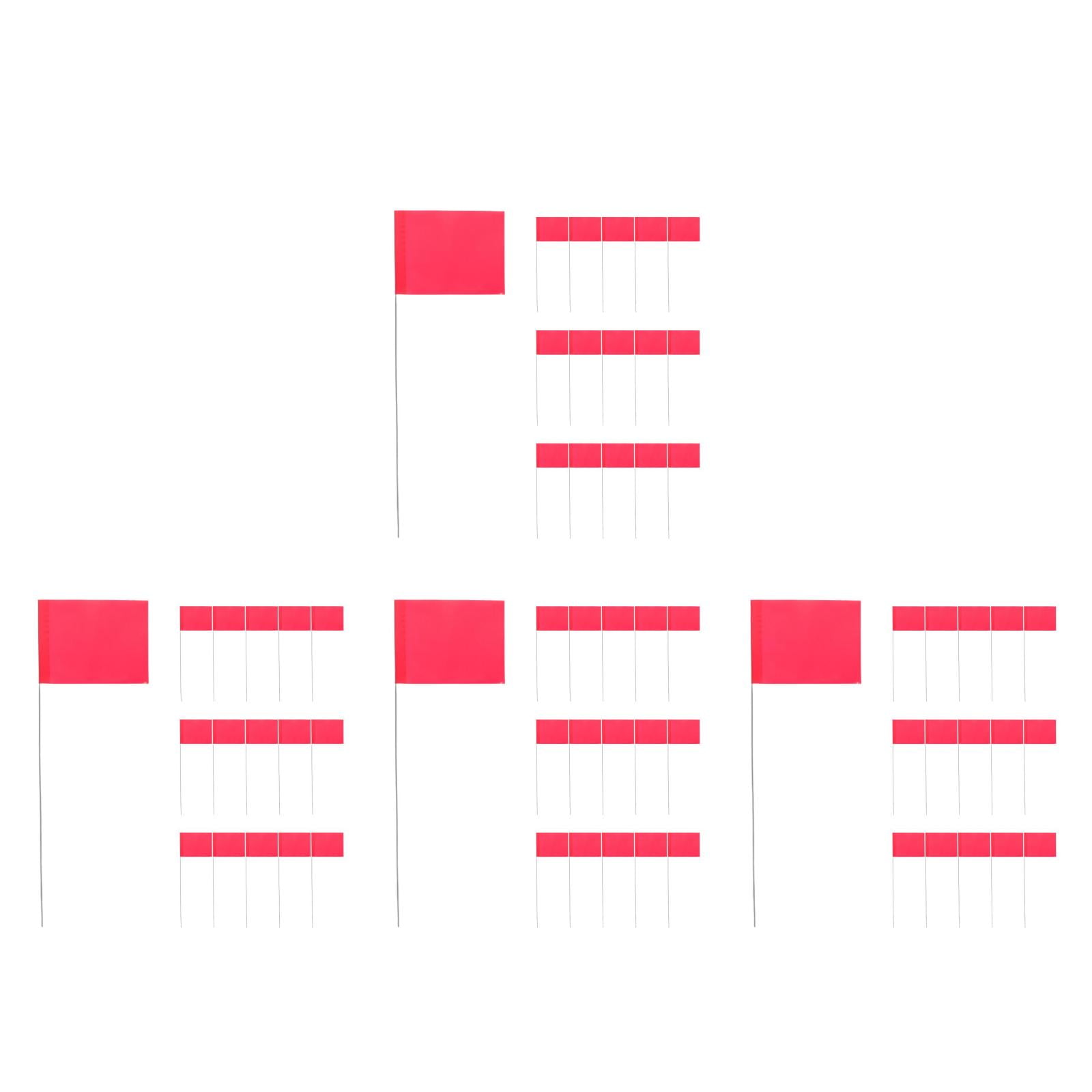 FRCOLOR 96 pcs Industrial Underground Utilities Marking Flags with ...