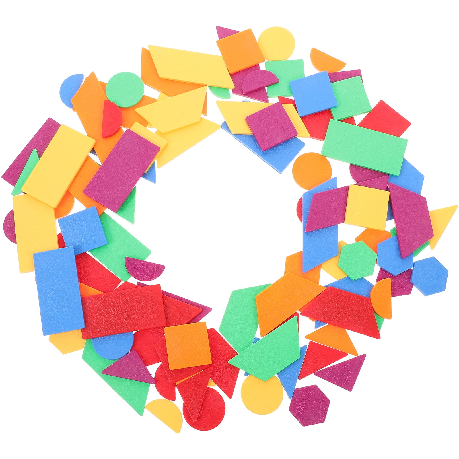 FRCOLOR 96pcs Educational Geometric Shapes Puzzle For Kids Shape ...