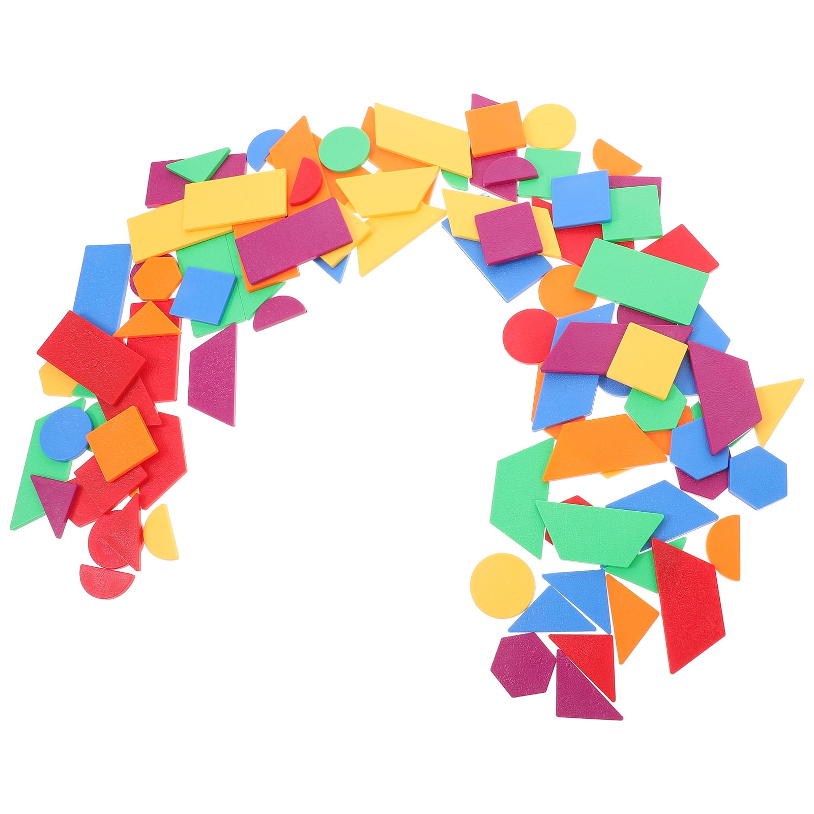 FRCOLOR 96pcs Educational Geometric Shapes Puzzle For Kids Shape ...