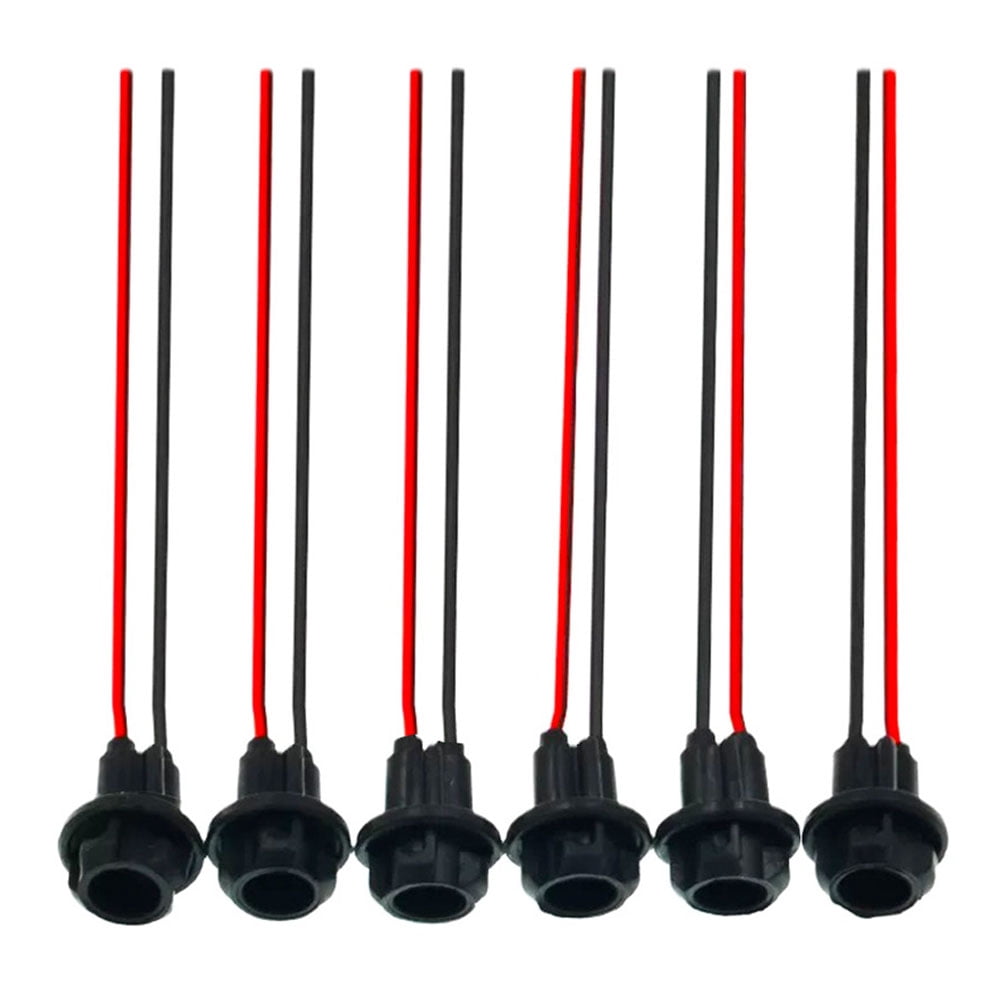 FRCOLOR T10 Bulb Socket Adapter for Motorbike Cars Trucks Boats Black ...