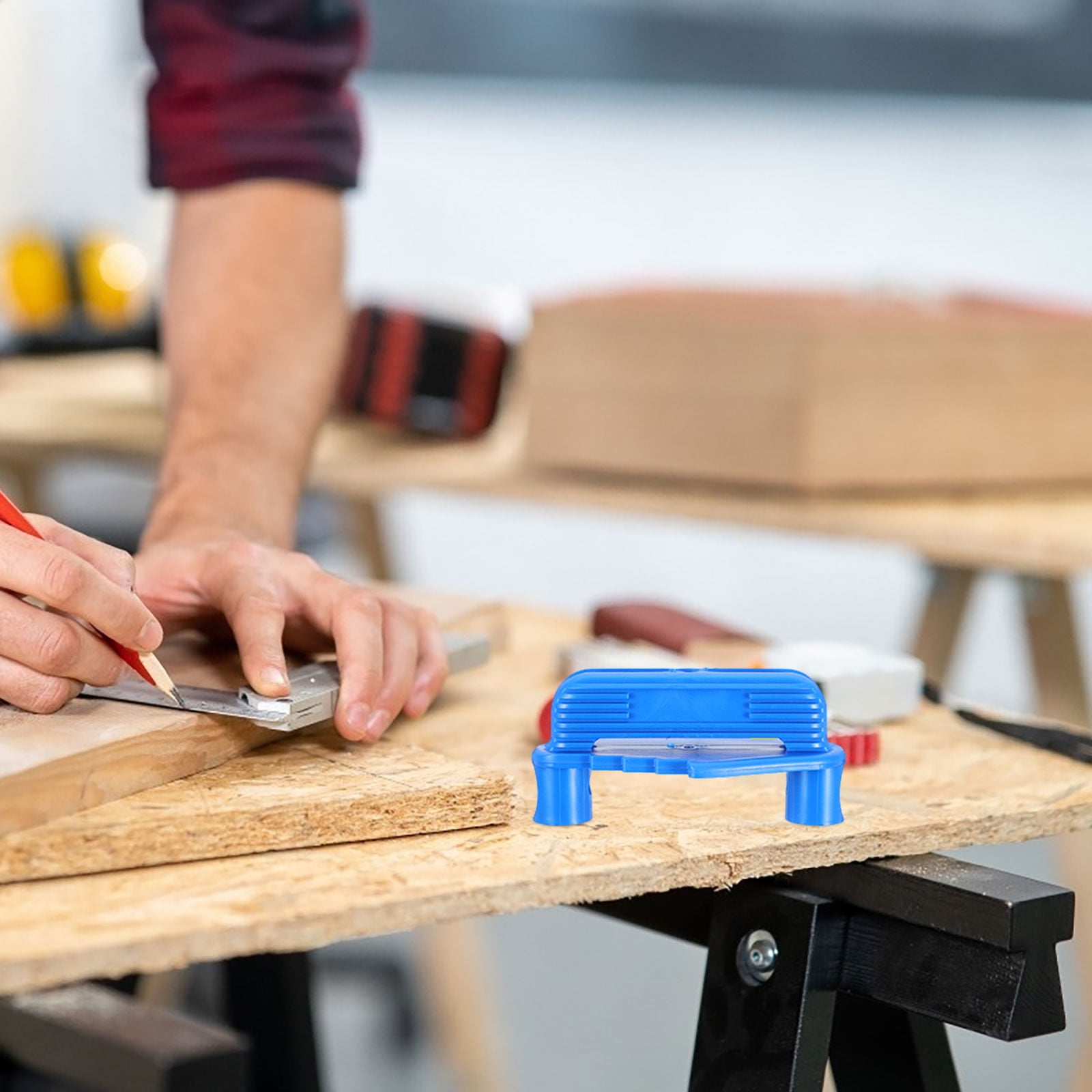 FRCOLOR Accurate Woodworking Scriber Line Ruler Center Finder Marking ...