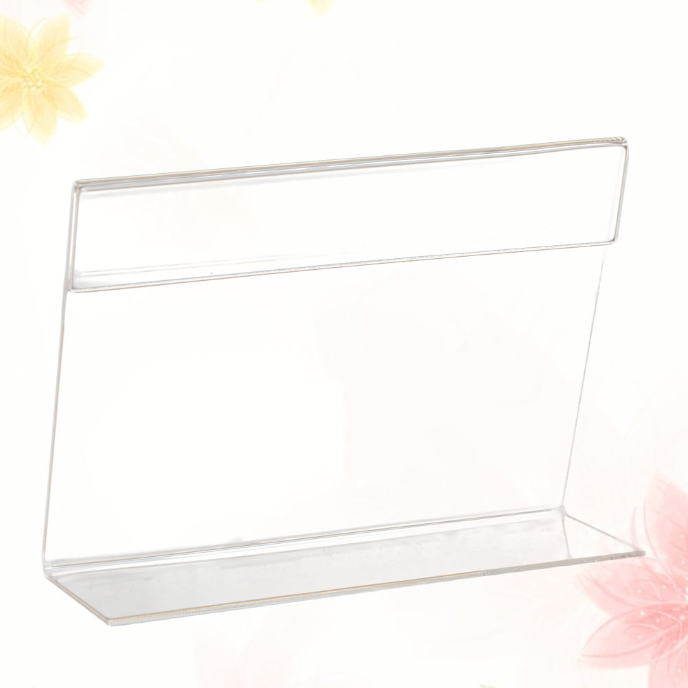 FRCOLOR Acrylic Label Holder for Shop Use and Reusable Transparent ...