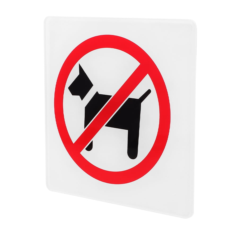 FRCOLOR Acrylic No Pet Allowed sign for Store Notice Promoting Safety ...
