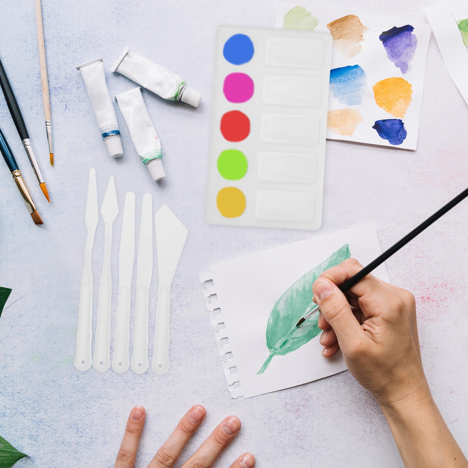 FRCOLOR Acrylic Paint Set Art Painting Tools Kit with Spatulas and ...