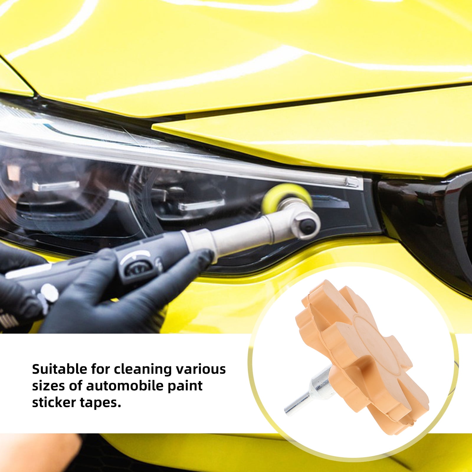FRCOLOR Adhesive Remover Wheel for Cars Decal Remover Eraser Wheel Rubber Eraser Wheel Adhesive ...