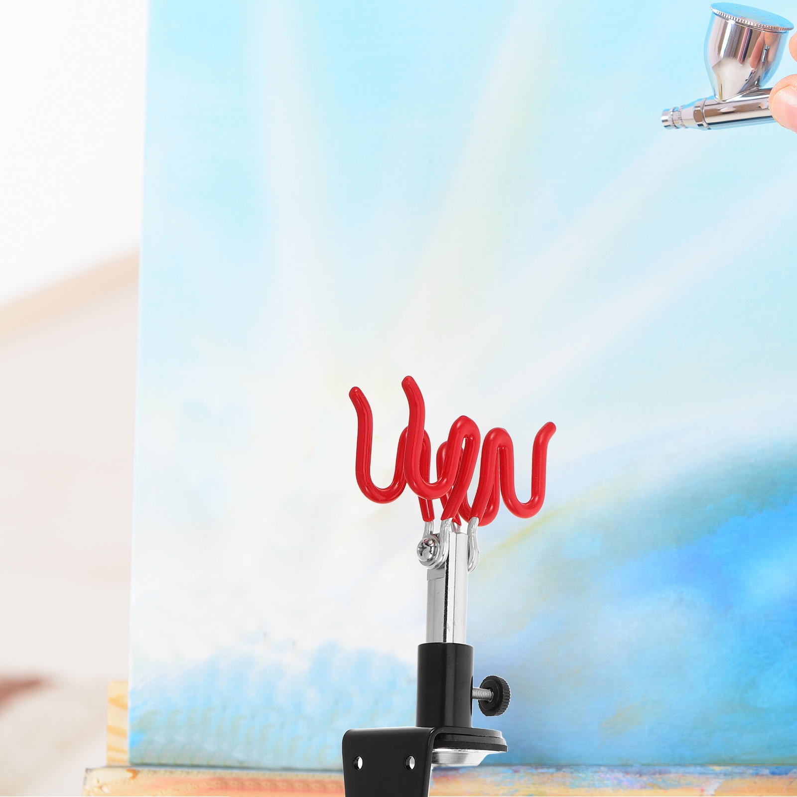 FRCOLOR Adjustable Airbrush Holder with Clamp Heavy Duty Metal Sprayers ...