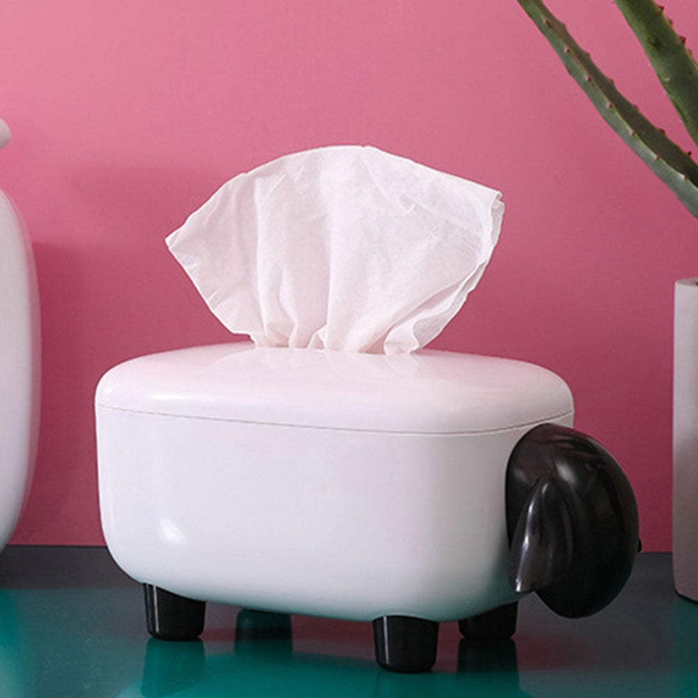 FRCOLOR Adorable Shaped Storage Box for Tissues Use Made of ABS Keeps ...