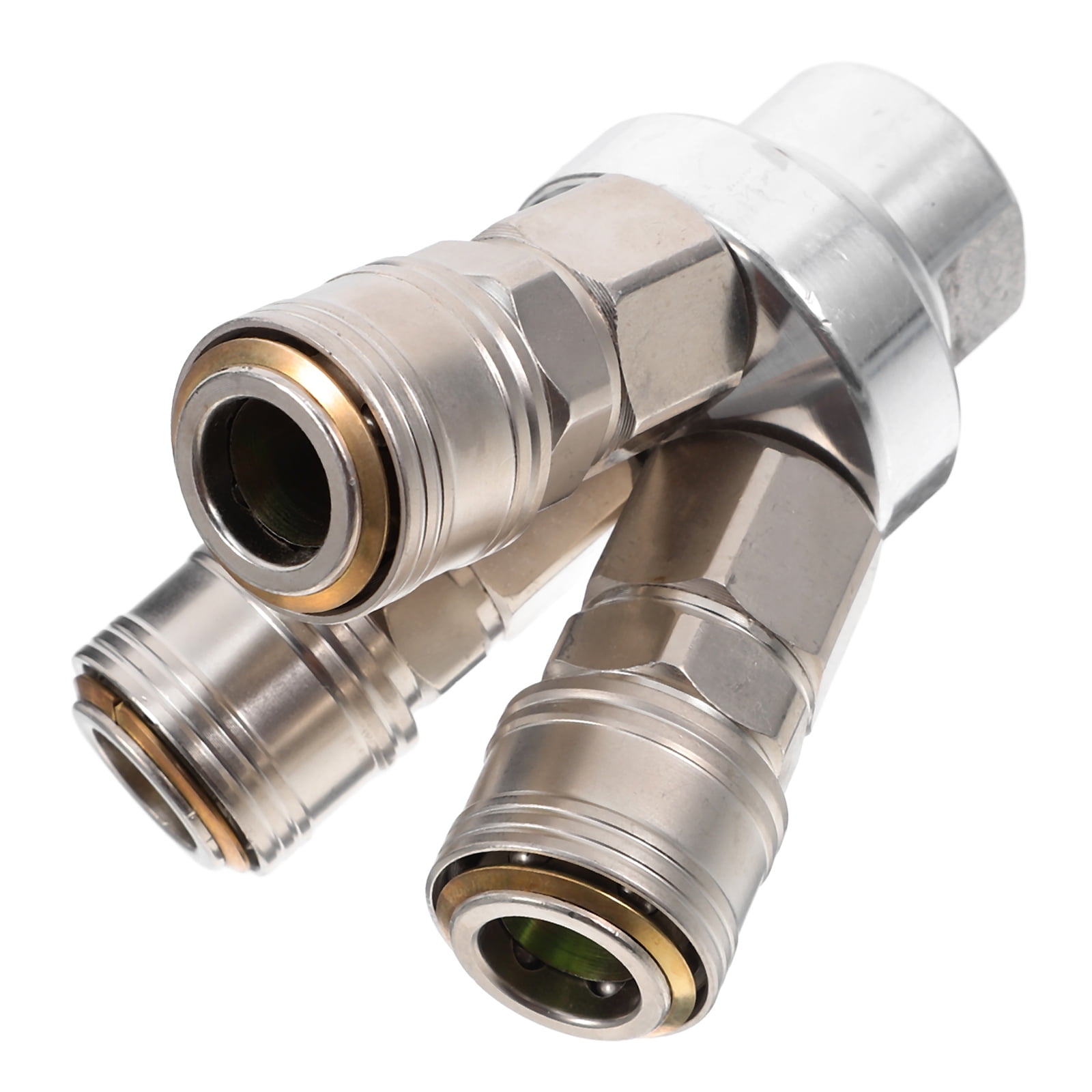 WASHWEPE Air Compressor Quick Connect Fittings Silver 1Pcs 3.18X2.87X2 ...