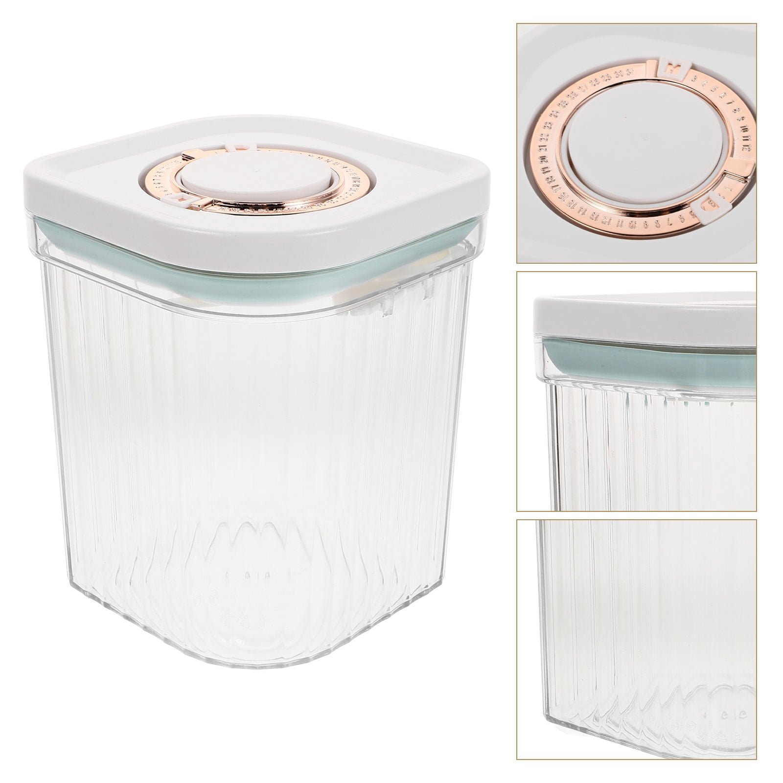 FRCOLOR Airtight Square Plastic Milk Powder Container With Press Lid ...