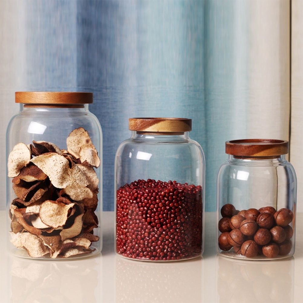FRCOLOR Airtight Storage Tank Canisters Large Candy Jars with Lids ...