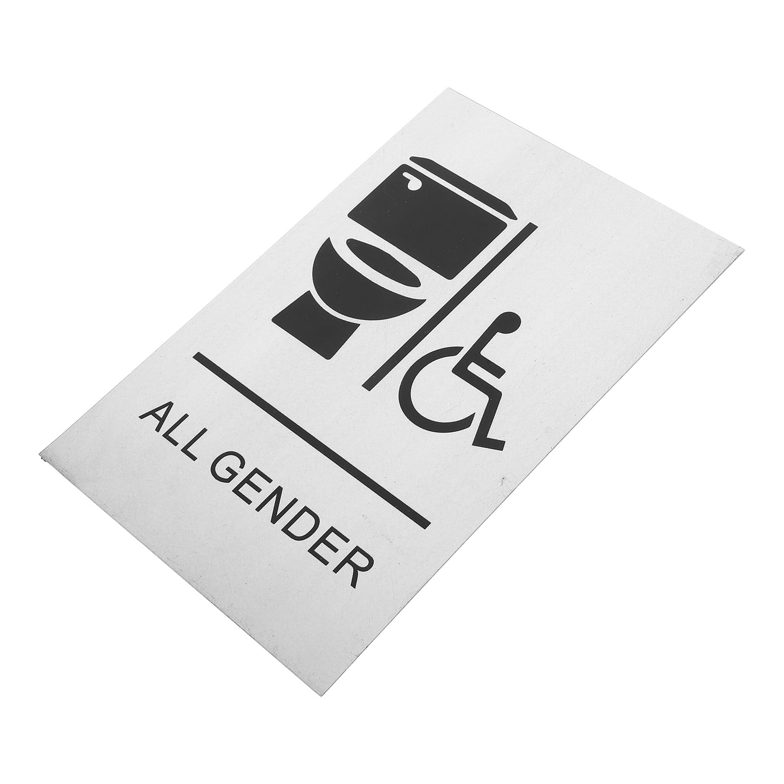 FRCOLOR All Gender Restroom Sign Disabled Restroom Sign Wheelchair ...