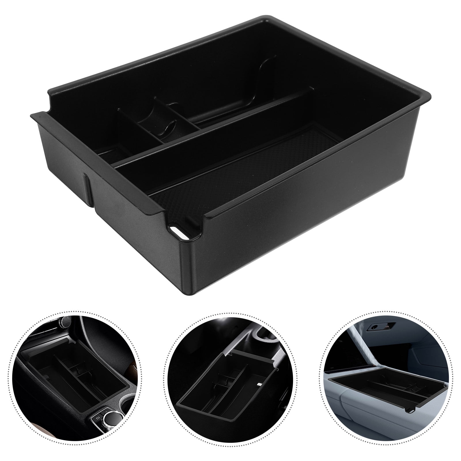 FRCOLOR Armrest Center Console Organizer Car Storage Organiser Tidy Man Black - Walmart.com