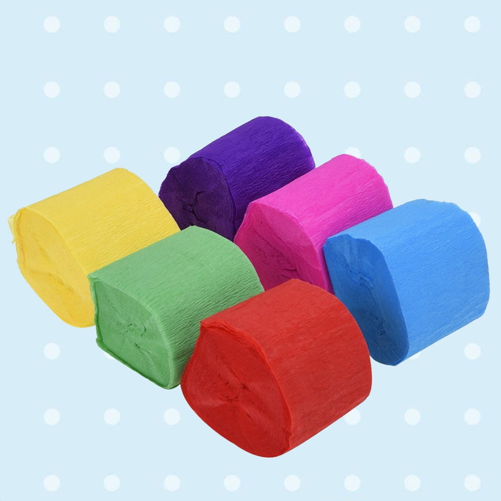 FRCOLOR Assorted Color Crepe Paper Streamer for Party Decorations Made ...