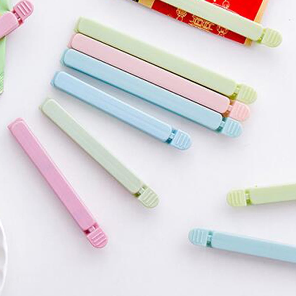 FRCOLOR Assorted Color Food Seal Clip 30pcs Plastic Bag Sealer for ...