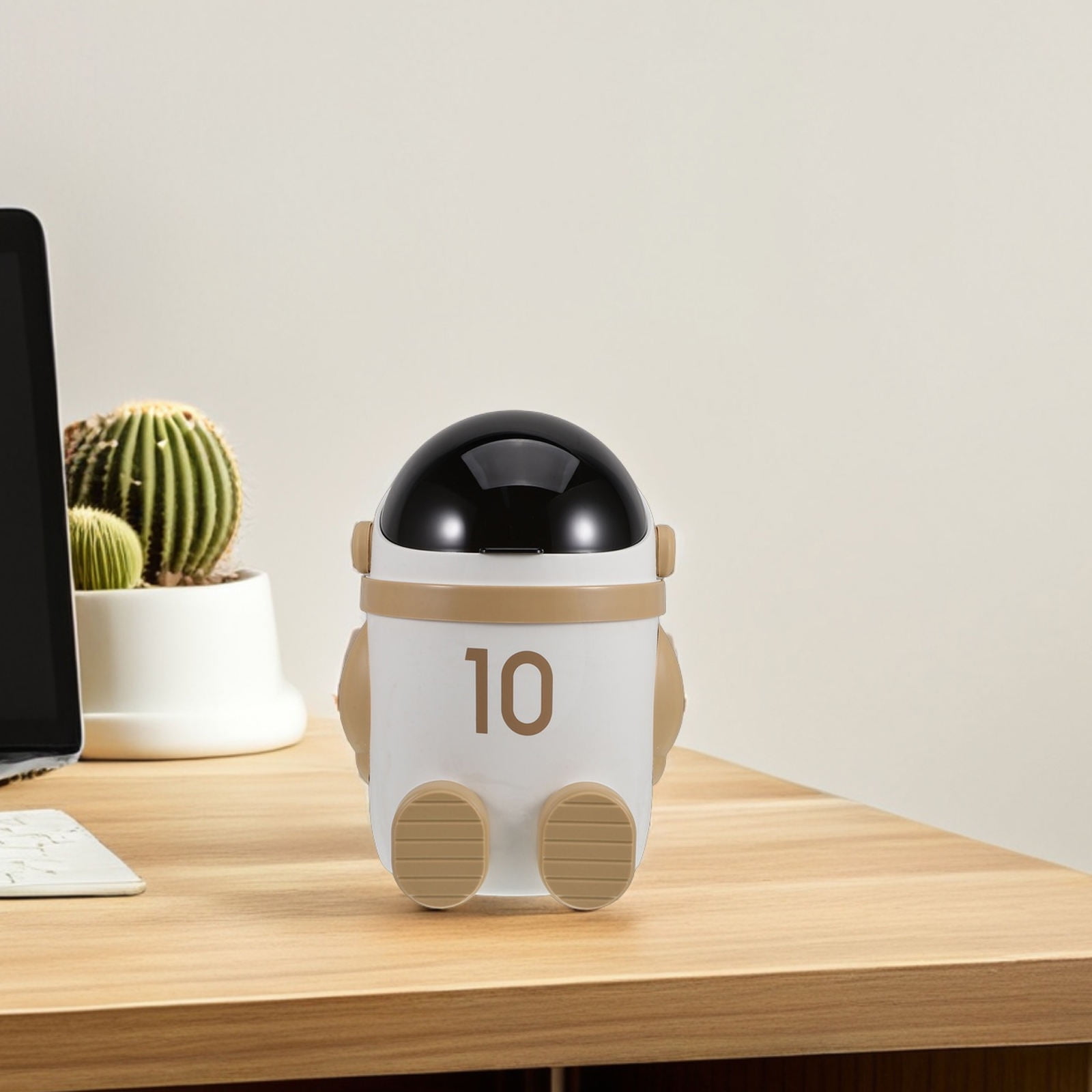 FRCOLOR Astronaut Trash Can with Lid Multi-Purpose Kitchen Waste Bin ...