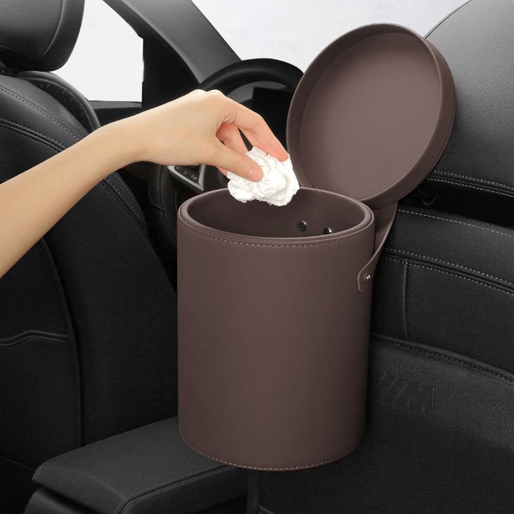 FRCOLOR Auto Trash Can for Car Interior Hanging Vehicle Trash Bin Car ...