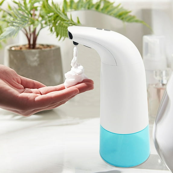 FRCOLOR Automatic Bubble Soap Dispenser White ABS Full Automatic Induction for Home Use Design ...