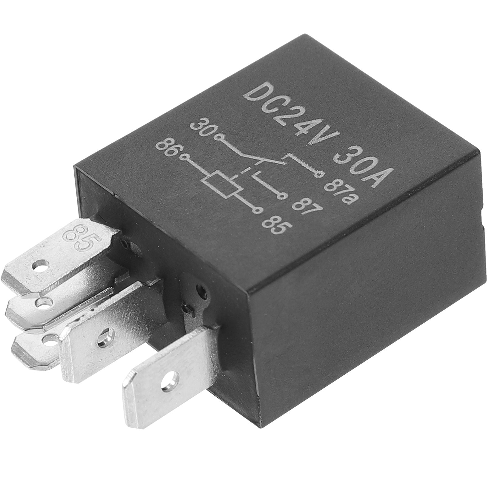 KAKOWELY Automobile Starter Relays Black Plastic Copper Silver Alloy ...