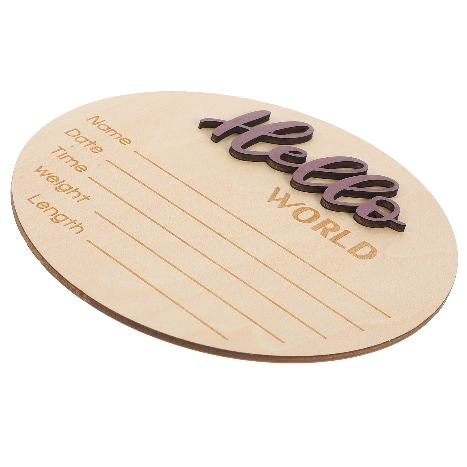 FRCOLOR Baby Announcement Name Sign Wooden Nurse - Walmart.com