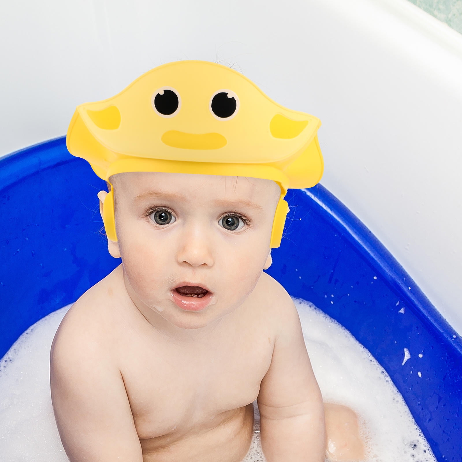 FRCOLOR Baby Shower Cap Shield for Kids Toddler Bath Visor Soft ...