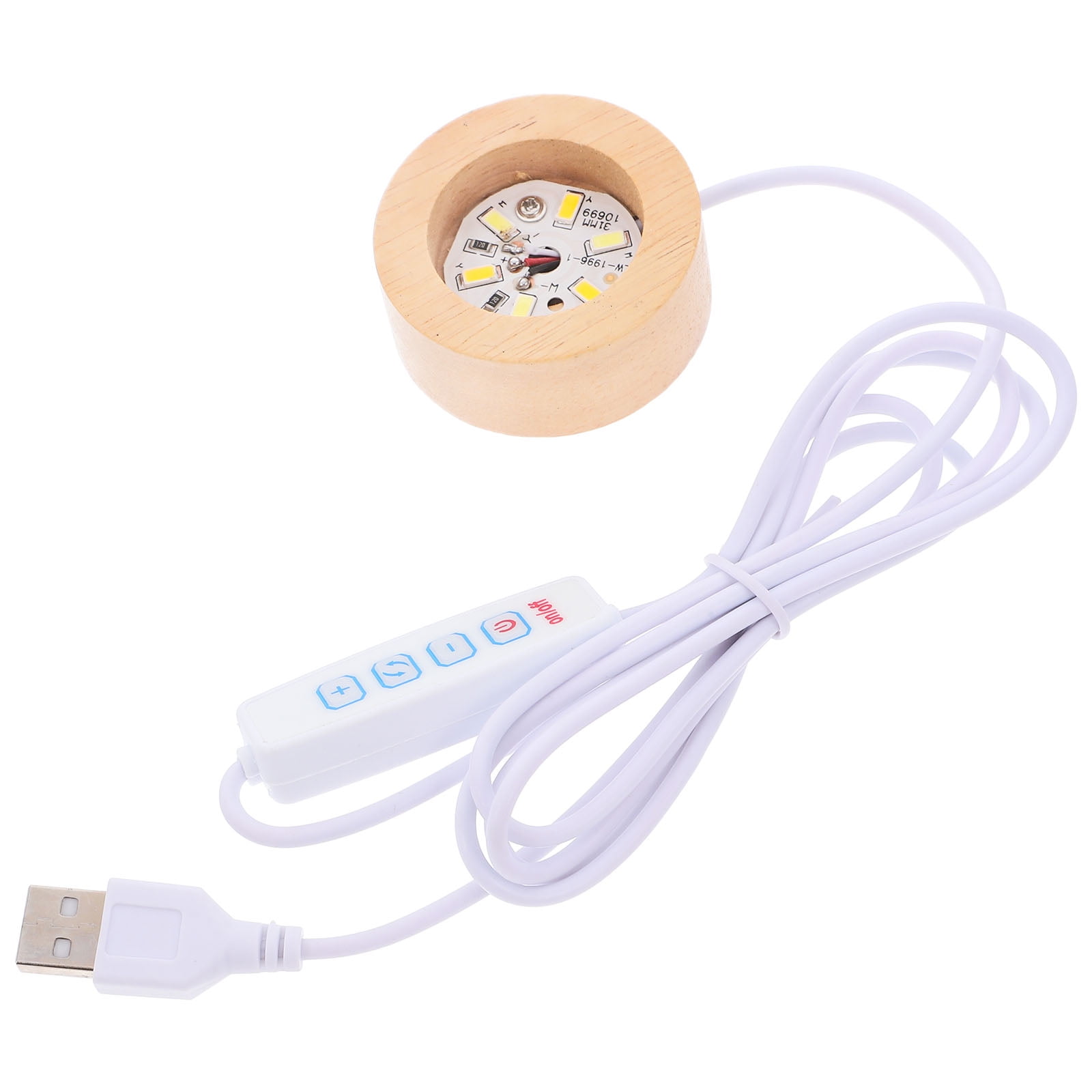 FRCOLOR Ball Light Base Wood Ball Light Base Led Light Base Wood Light ...