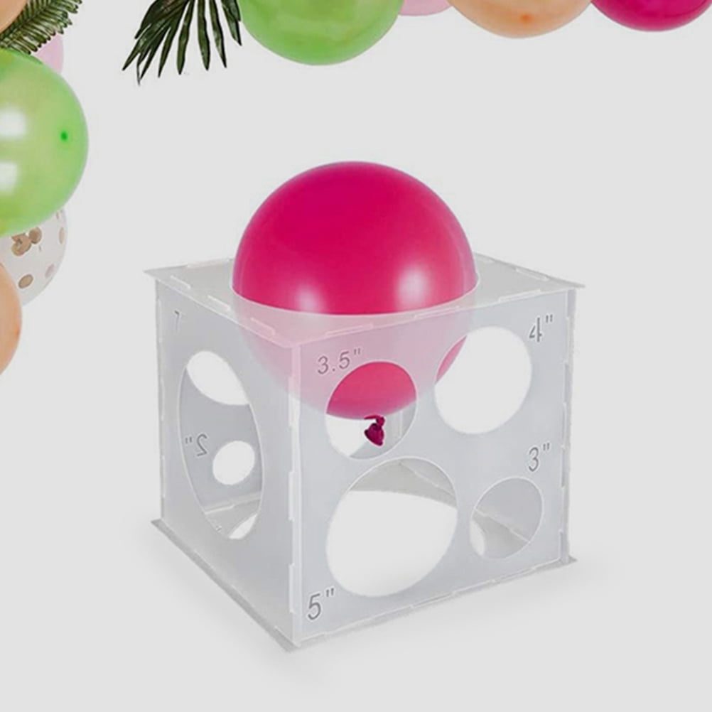 FRCOLOR Balloon Sizer Cube Box with 11 Holes for White PVC collapsible and for precise - Walmart.com