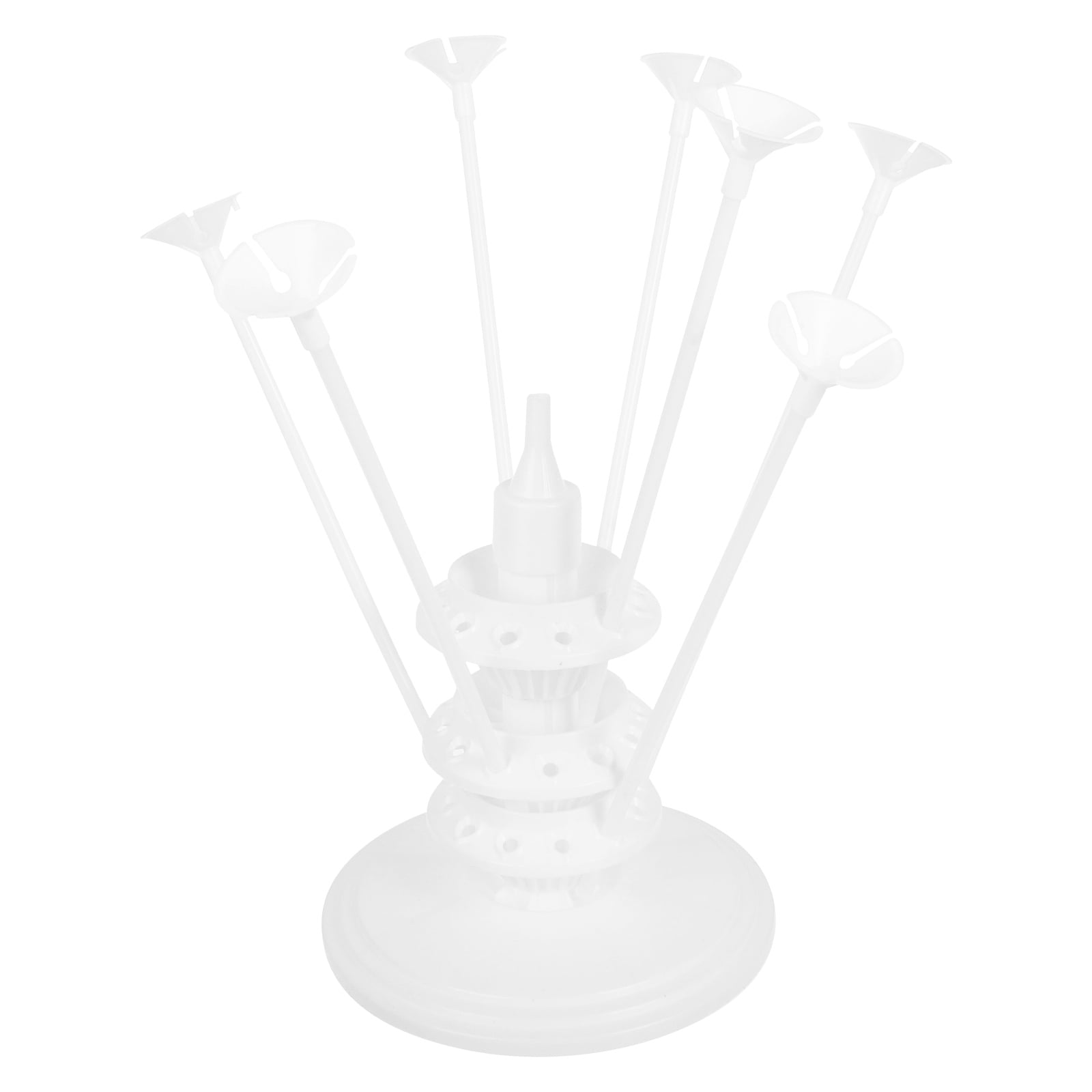 White Plastic Balloon Stand for Tabletop Decor Ideal for Celebrations ...