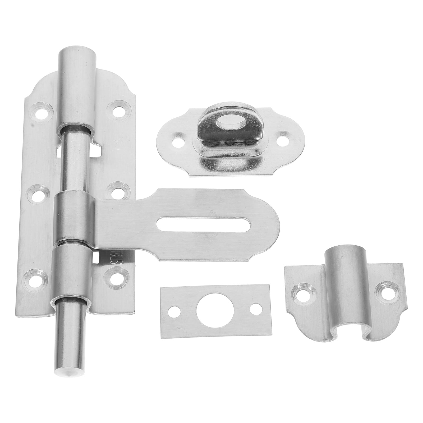 FRCOLOR Barrel Bolt Latch Heavy Duty Adjustable Door Strike Plate ...