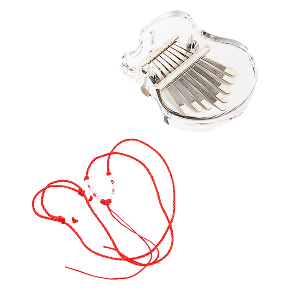 FRCOLOR Beginner Kalimba 8 Keys Thumb Piano Finger Piano Acrylic ...