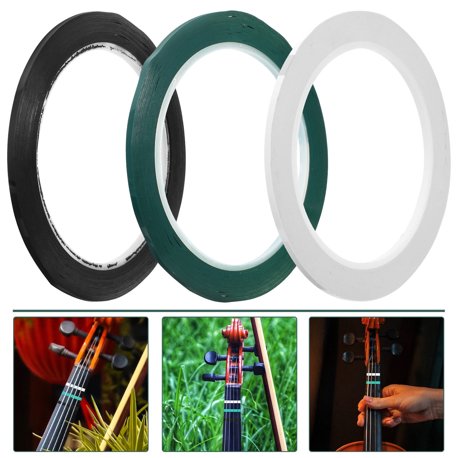 FRCOLOR Beginner Violin Fretboard Stickers Tape with Longlasting ...